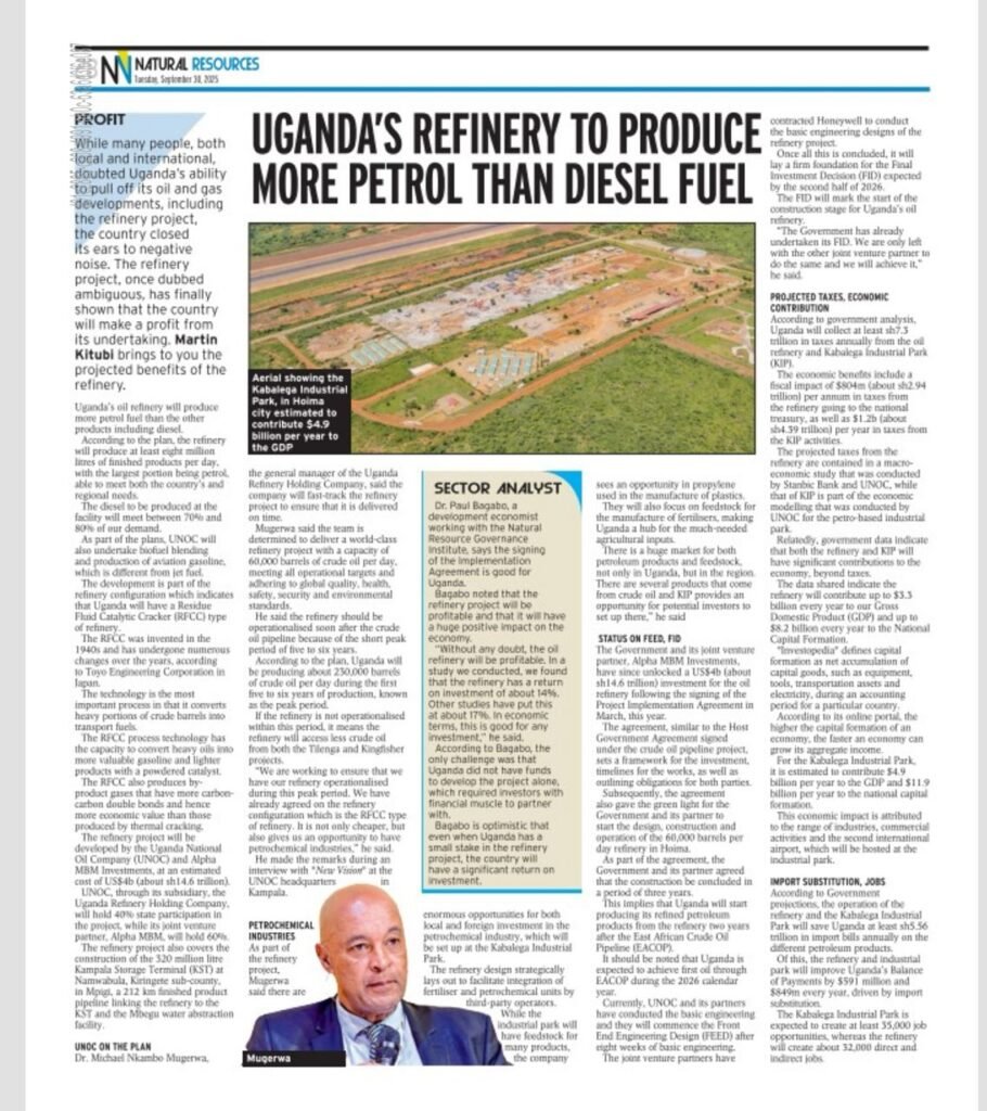 Uganda’s Kabalega Oil Refinery: A Strategic Game-Changer Set to ...