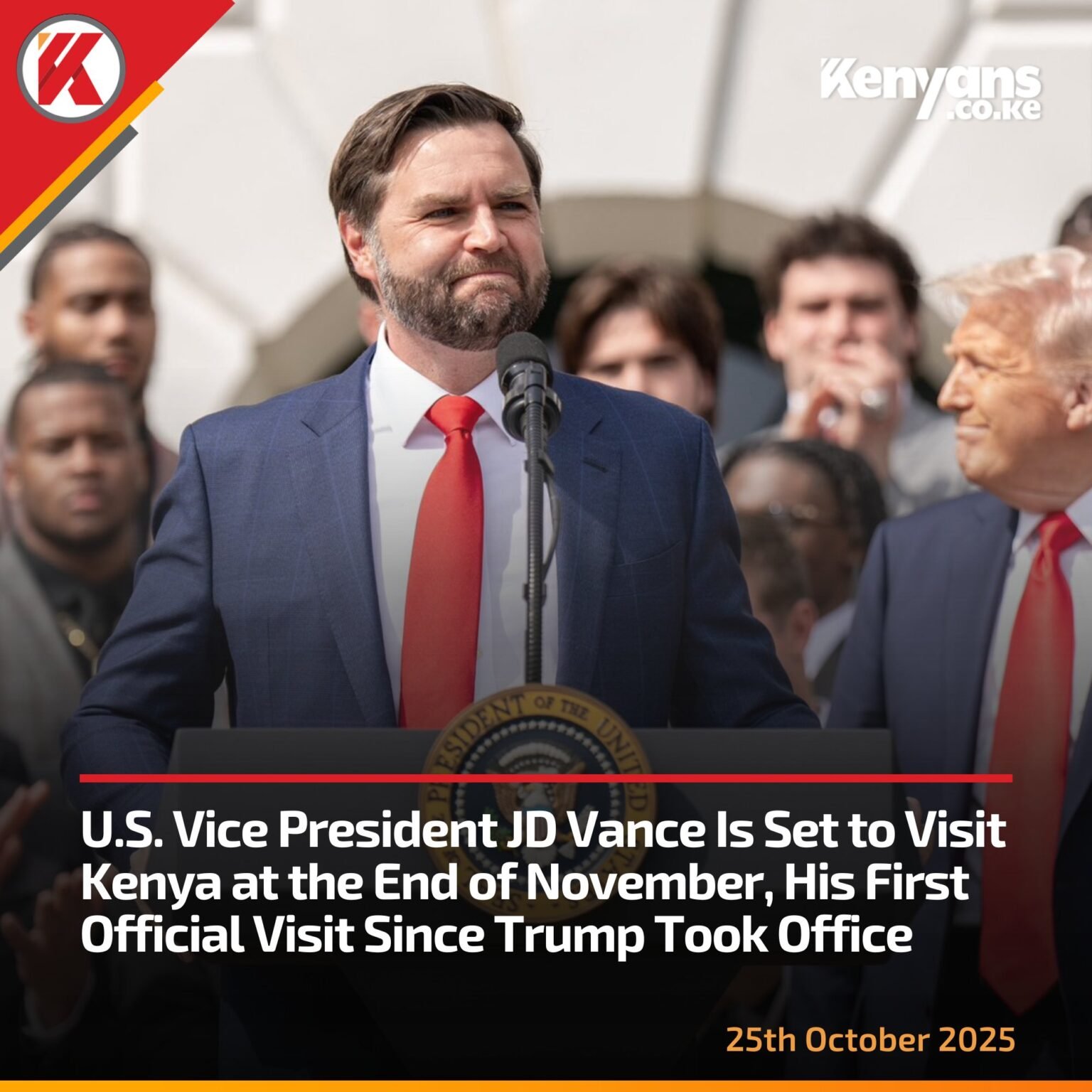 US Vice President JD Vance to Make First Official Africa Visit to Kenya ...